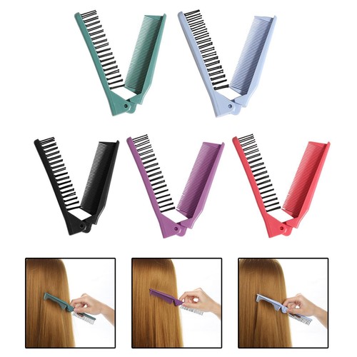 Foldable Hair Comb, Mini Rotating Double-Headed Pocket Comb, Portable ...