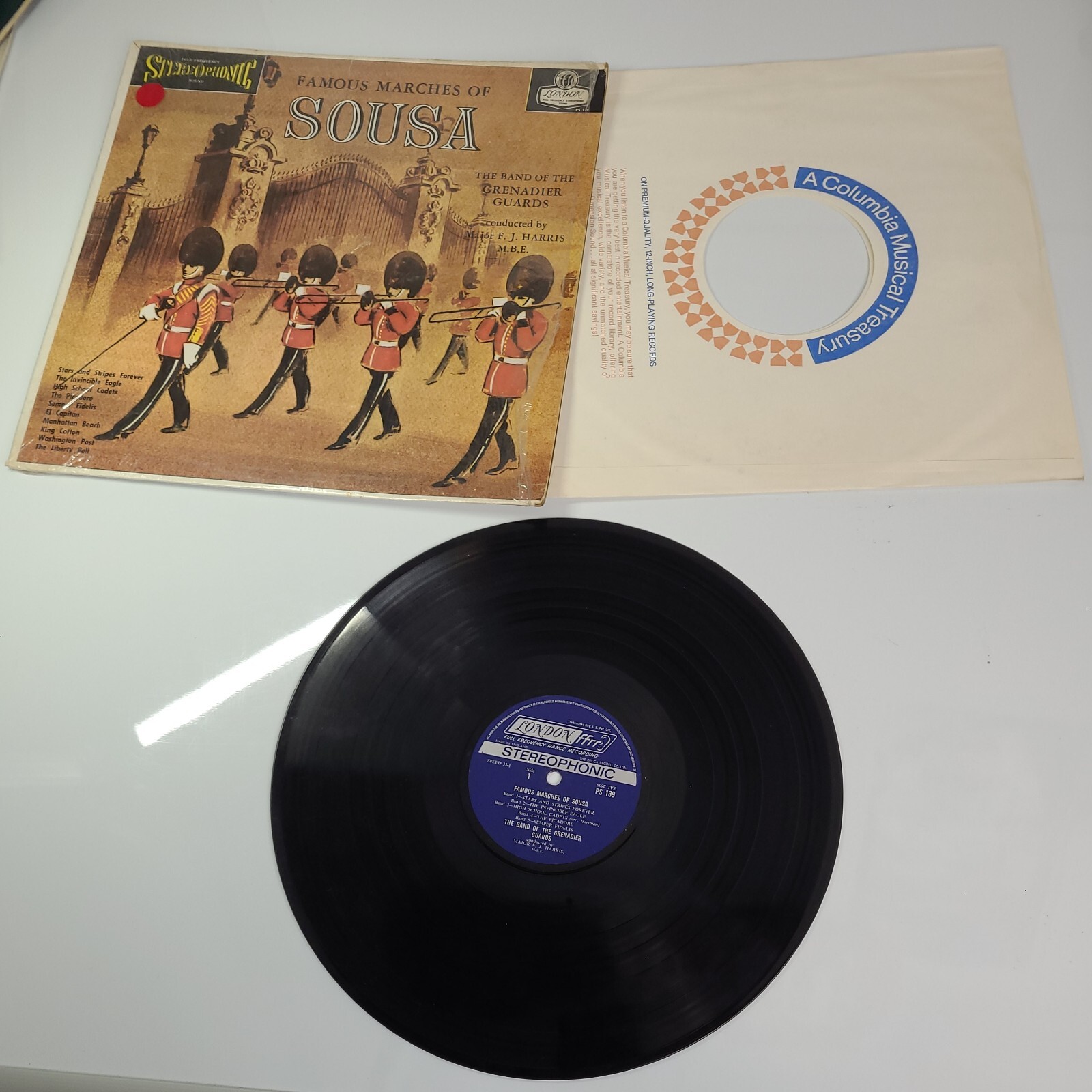 The Band of the Grenadier Guards Famous Marches of Sousa Record Album ...