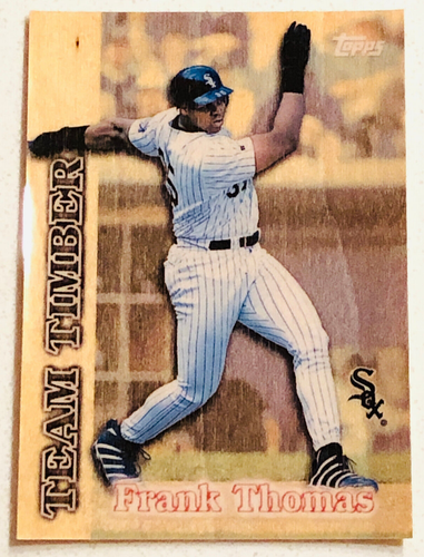 Frank Thomas 1997 Topps Baseball Team Timber Wood Bat NM-MT Card #TT5 ...