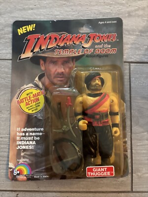 Vintage LJN 1984 Indiana Jones Giant Thuggee SEALED/NEW (Temple of Doom ...