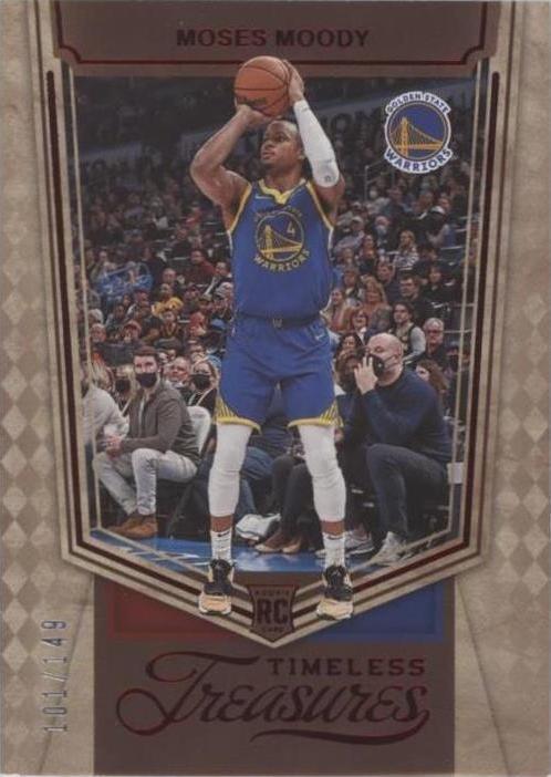 2021-22 Panini Chronicles - Timeless Treasures Moses Moody #448 Red ...