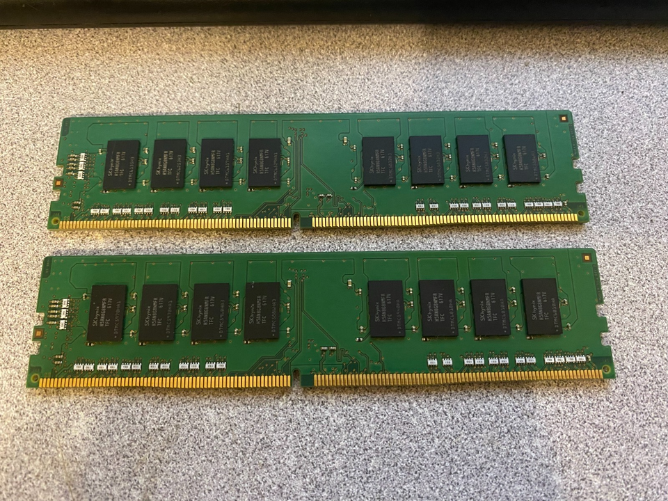 Lot of 32 GB (16 GB x 2 sticks) SK hynix DDR4 PC4-2133P Desktop RAM ...
