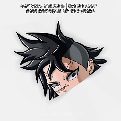Demon Slayer - Genya Shinazugawa | Cute Vinyl Anime Sticker JDM Window ...