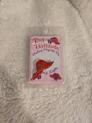 Red Hat Society Hattitude Pin Flashing Magnetic Brooch Metal Jewelry | eBay