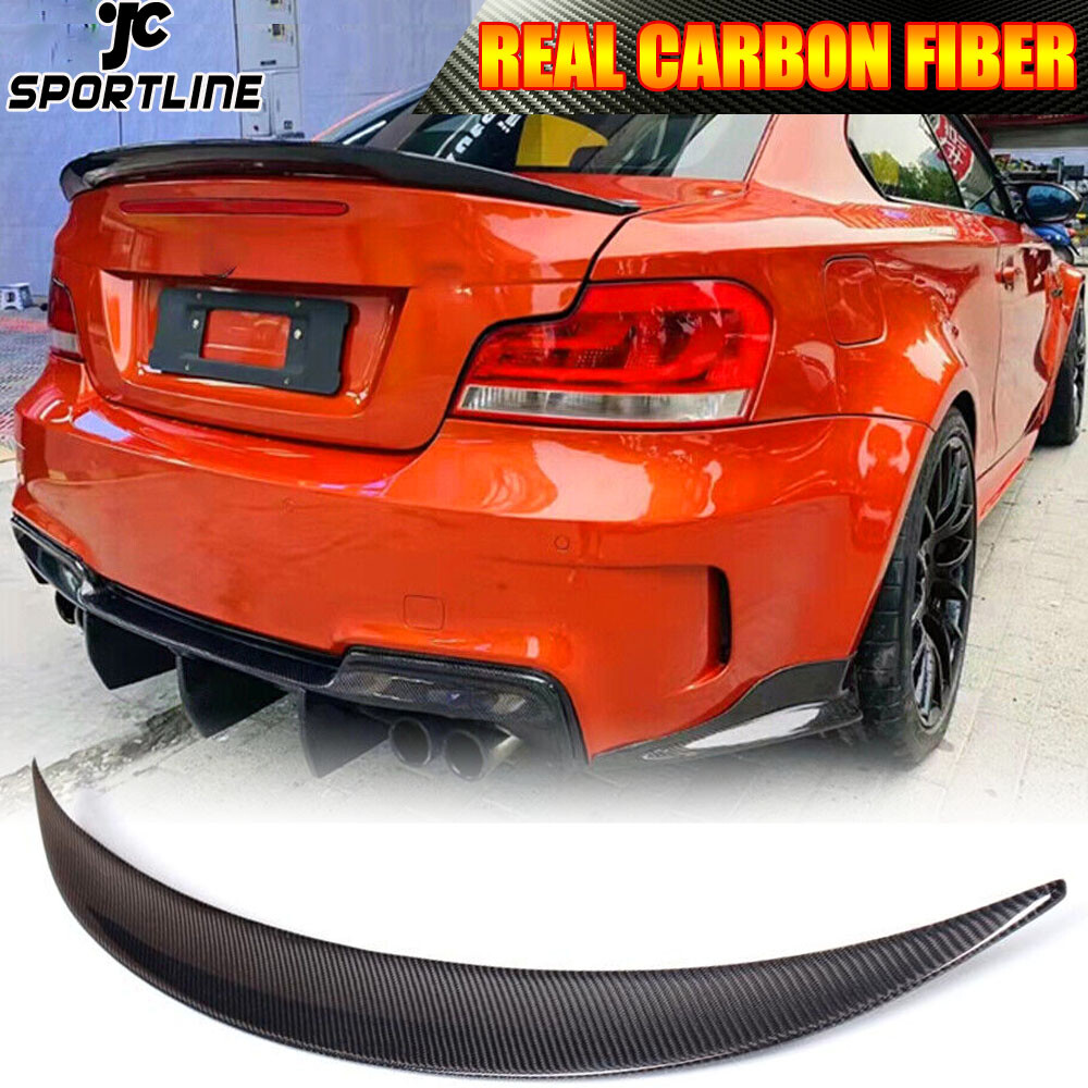 For BMW 1 Series 125i 135i E82 Coupe 2007UP REAL CARBON Rear Trunk ...