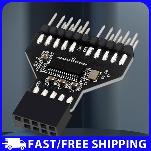 Motherboard USB2.0 9Pin USB HUB Conversion Adapter Extension Cable ...