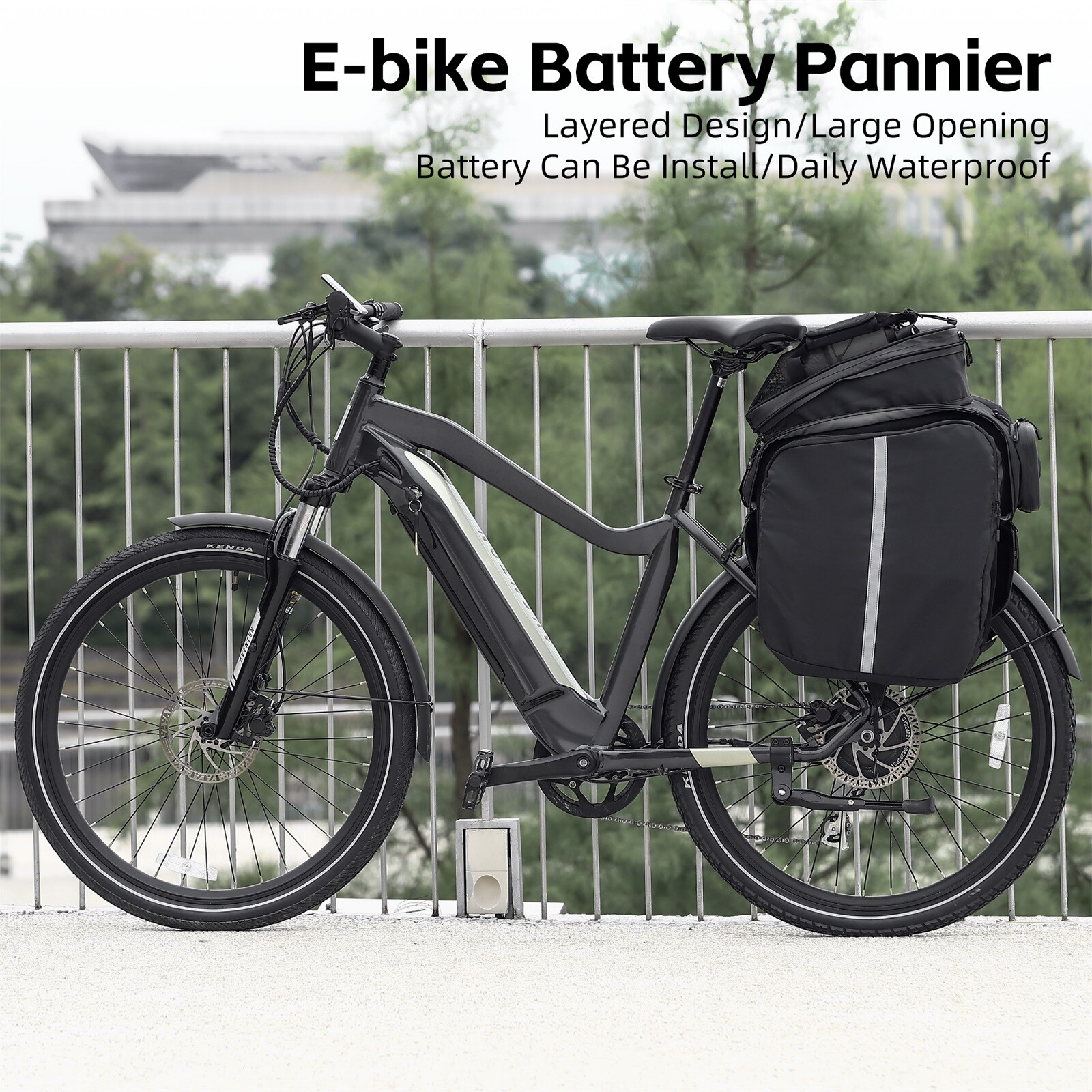 Electric Bicycle Battery Storage Bag Expandable E-bike Battery Storage ...