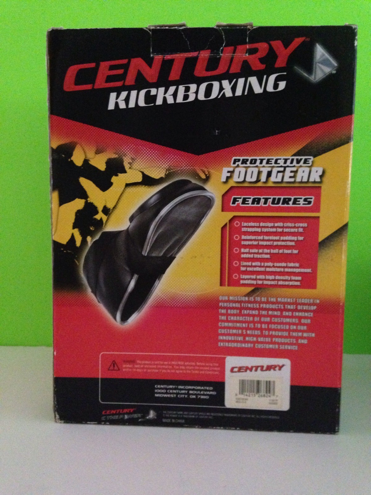 Century Kickboxing Protective Footgear Red Size 5-6 | eBay