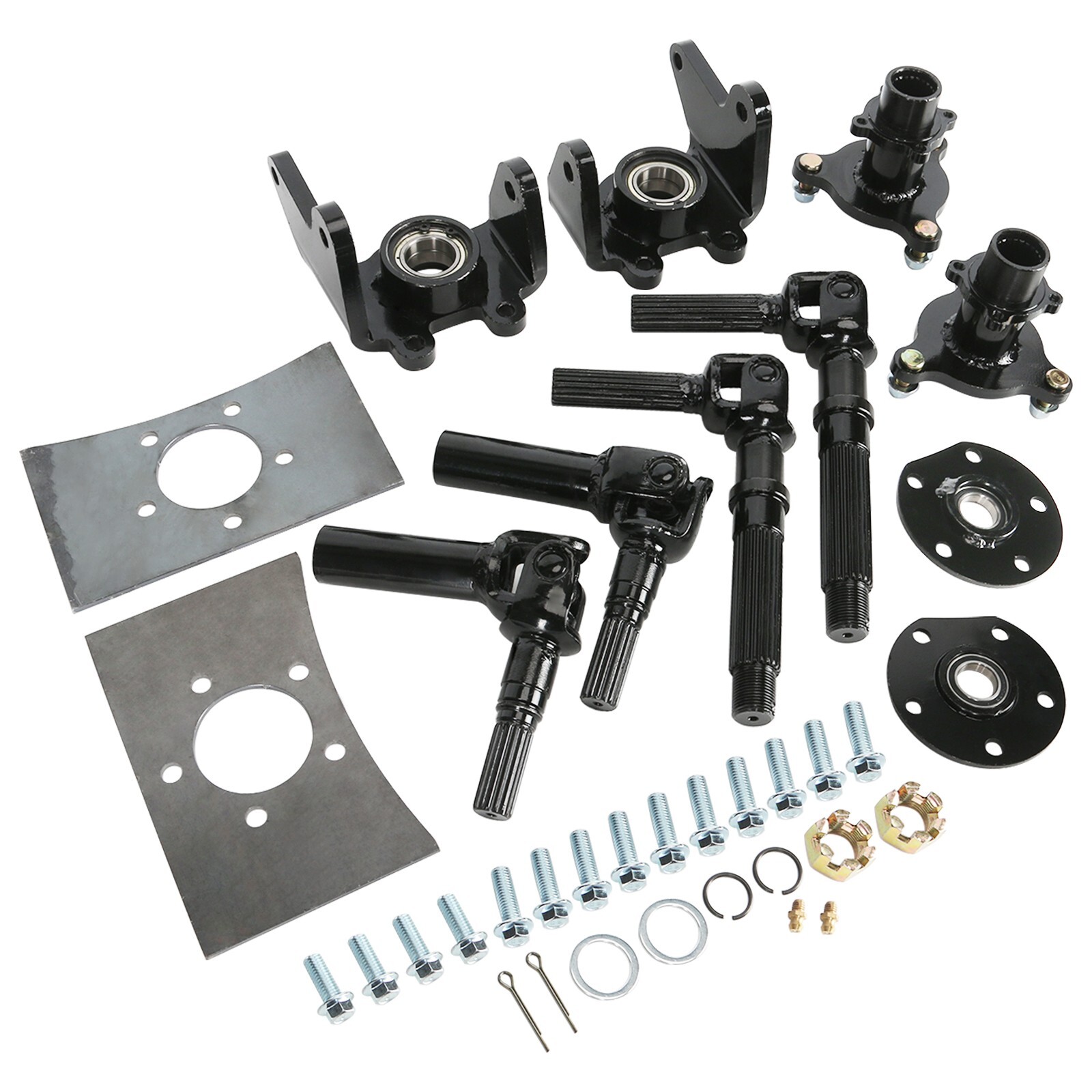 Full Set DIY 4 Drive Go Kart ATV front &Rear Axle kit 1000w ...