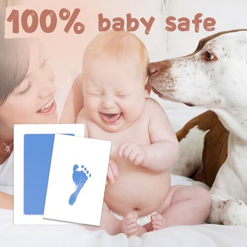 Inkless Baby Hand and Footprint Kit,Clean-Touch Ink Pad 4-Pack, Small 4 ...