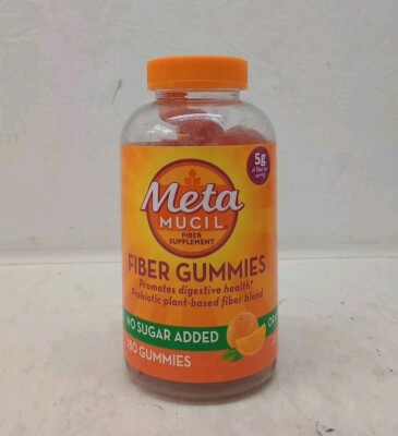 Metamucil Fiber Gummies, No Sugar Added, 180 Gummies | eBay