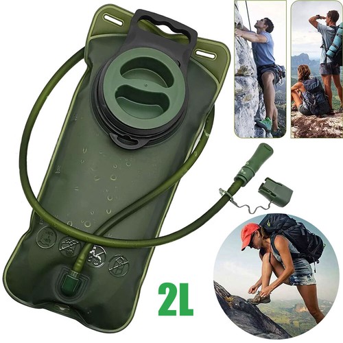 2L Water Bladder Backpack Hydration System Camel back Pack Bag Hiking ...