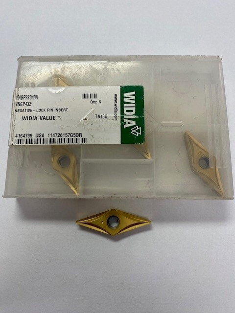 Insert Negative Lock Pin Widia EDP#4164799 Grade TN10U sell as 1 lot (5 ...