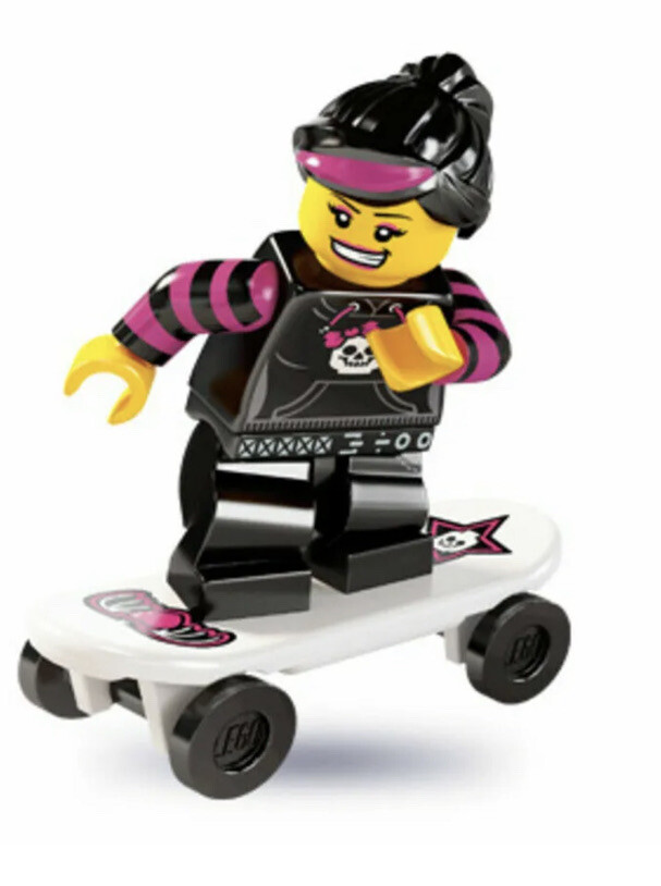 Skater Girl Series 6 Skateboard LEGO® Minifigure Mini Figure Fig | eBay