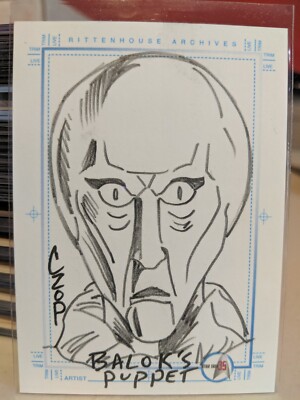 Star Trek 35th Anniversary Sketch Card of Balok's Puppet By John Czop ...