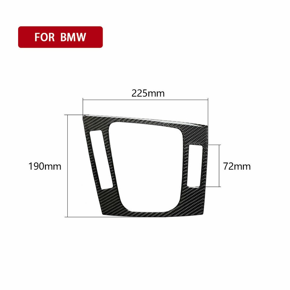LHD Carbon Fiber Console Gear Shift Box Cover Trim For BMW 3 Series E46 ...