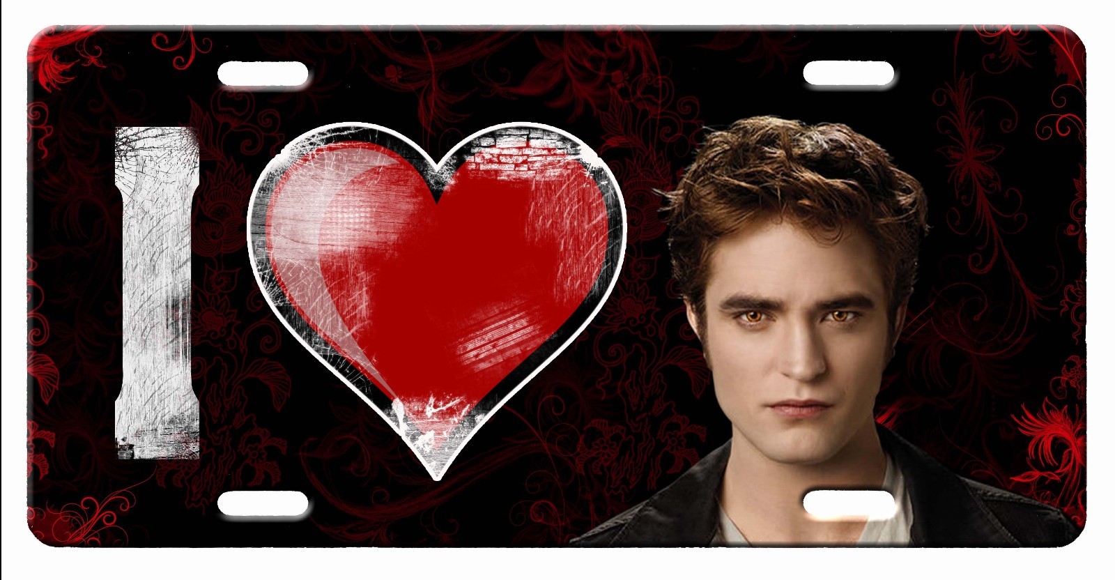 L@@K! Edward Cullen Twilight Saga Vampire License Plate Vanity Auto Tag ...