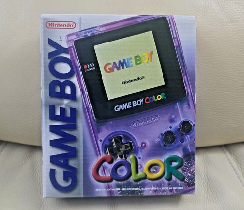 Nintendo GAMEBOY Color Console ATOMIC PURPLE FACTORY NEW Unused RARE ...
