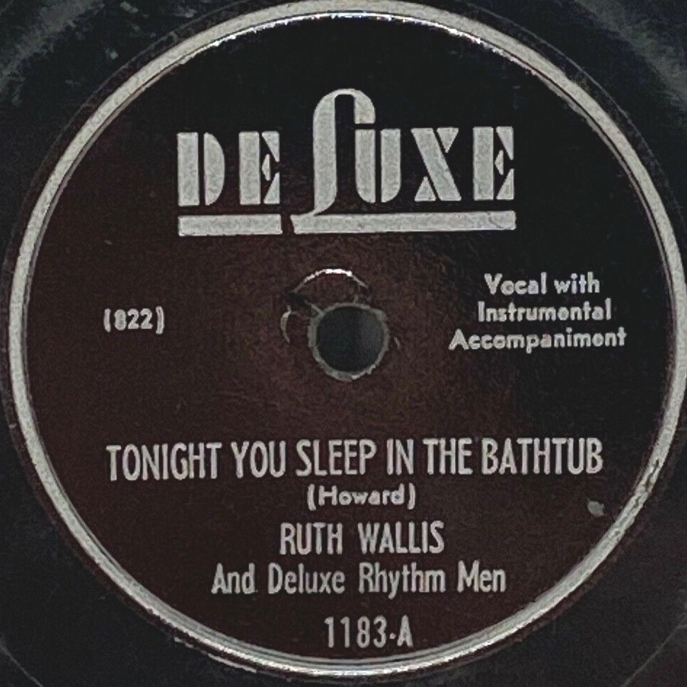 Ruth Wallis Tonight You Sleep In The Bathtub/The Dinghy Song V-/V- 1183 ...