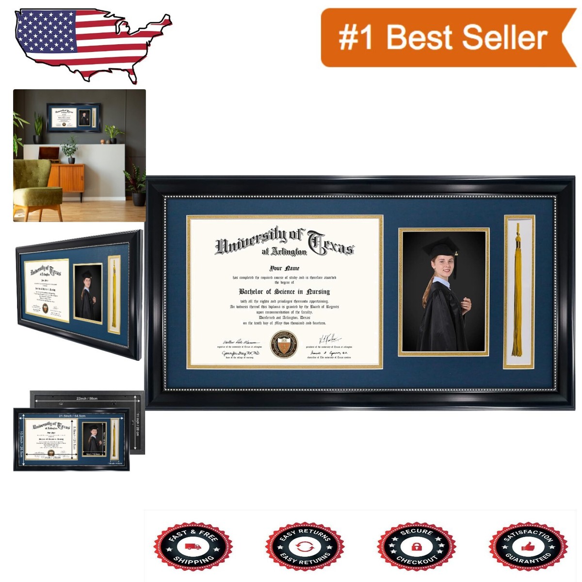 University Of Texas At Arlington Diploma Frames Amazon.com Framerly