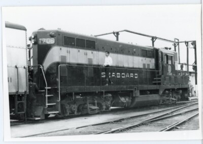 Train Photo - Seaboard Air Line Railroad #1706 GP7 Locomotive 1964 ...