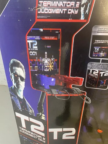 Arcade1UP - Terminator 2: Judgement Day-T2 Arcade Game with Light-up ...