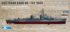 SNOWMAN SP-7002 1/700 USS DD-742 Frank Knox 1944 Gearing Class ...
