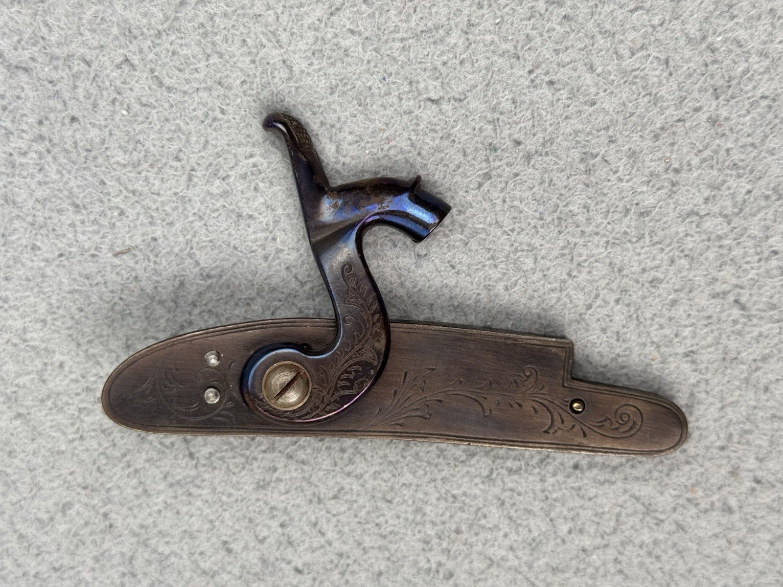 Russ Hamm Percussion Lock Plate And Hammer Dixie Hawken Blackpowder | eBay