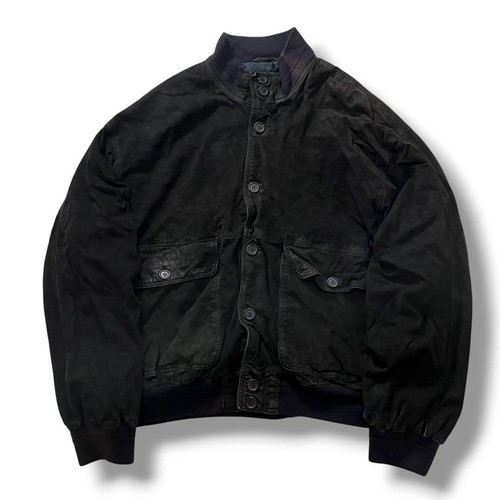 Balstar Jacket Black 80s Euro Vintage Suede Genuine Leather Old Clothes ...