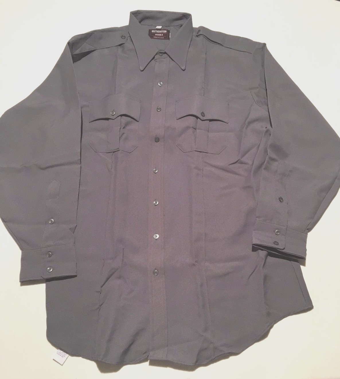 SOUTHEASTERN CODE 9 SHIRT, LONG SLEEVE, GRAY, 18 1/2 X 35 | eBay