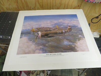 NOT MY TURN TO DIE Print Signed by Jim Laurier & Robert S. Johnson ...