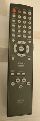 Denon DVD Remote RC-982 for DVD555 DVD555S DVD755 DVD755S DVD1710 -Used ...