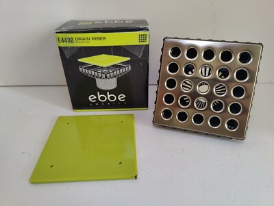 Ebbe America E4400 Squre Drain Riser /w E4401 PRO Drain Cover ...