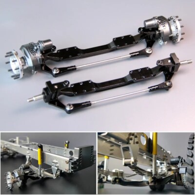 Metal CNC Unpowered Axle for 1/14 Tamiya RC Truck Car Scania 770S MAN ...