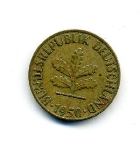 Vintage 1950-D Germany 5 Pfennig Coin World Money | eBay
