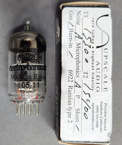 Electro-Harmonix 6922 EH Russian Type 2 Vacuum Tube NIB Test Strong | eBay