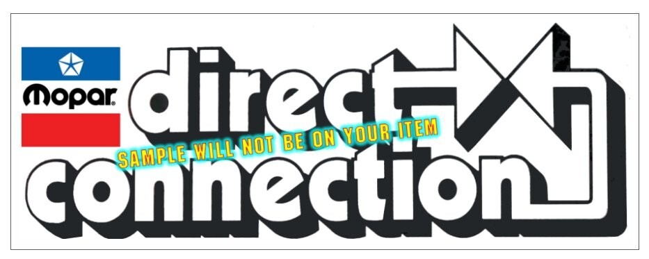 MoPar Direct Connection Vinyl Stickers Decals 7 sizes 2 Styles NEW | eBay