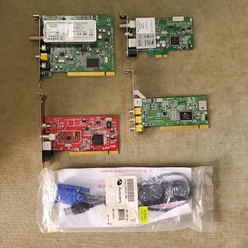 Lot of 4 Video Capture Cards and 1 KVM Switch | eBay