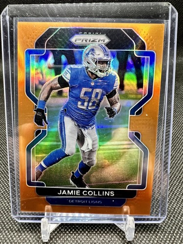 2021 Panini Prizm JAMIE COLLINS Orange Parallel #’d /249 - DETROIT ...
