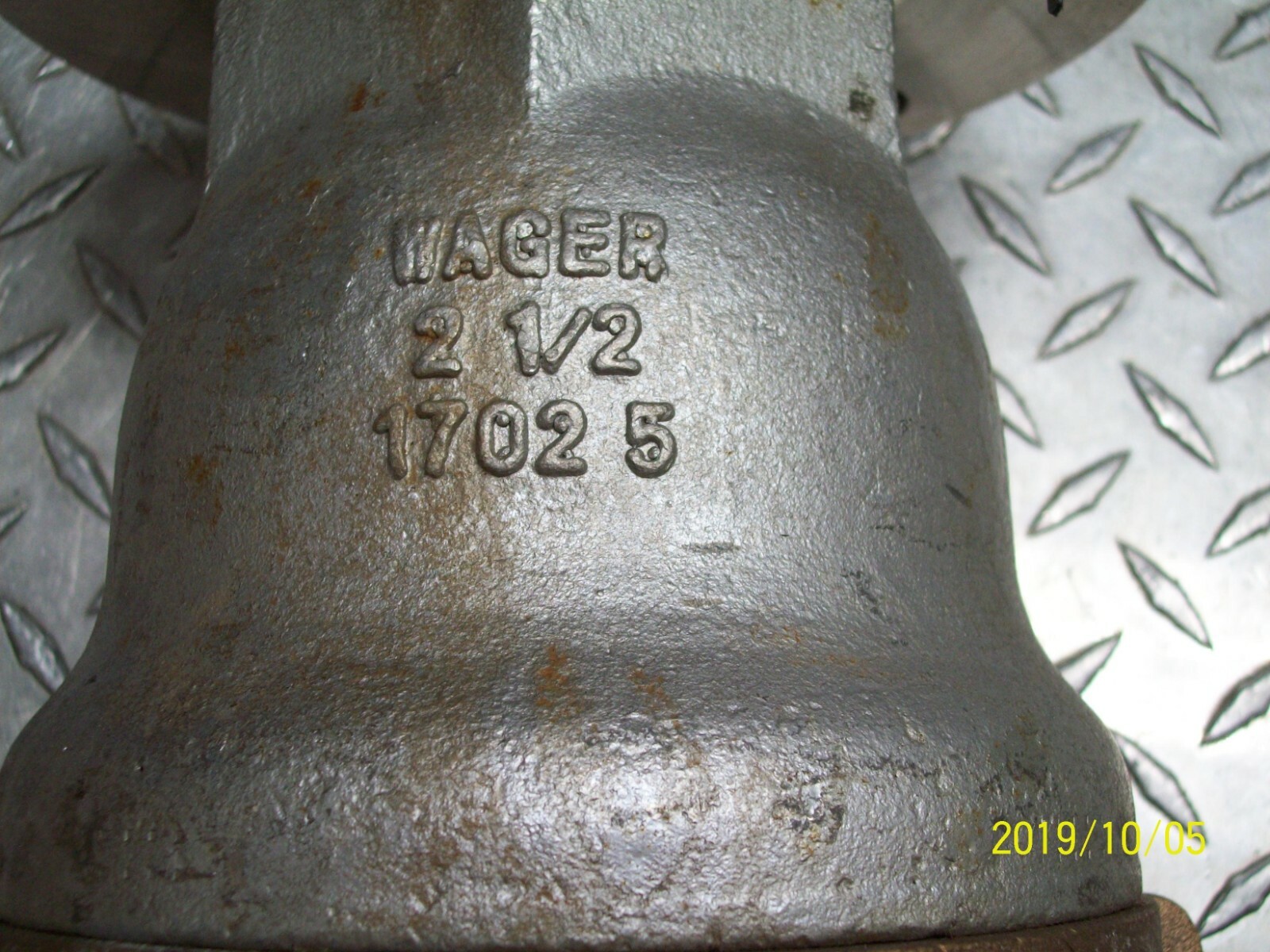 NEW Wager Inverted Vent 2-1/2" Check Valve # 1702 5 Vacuum Breaker Anti ...