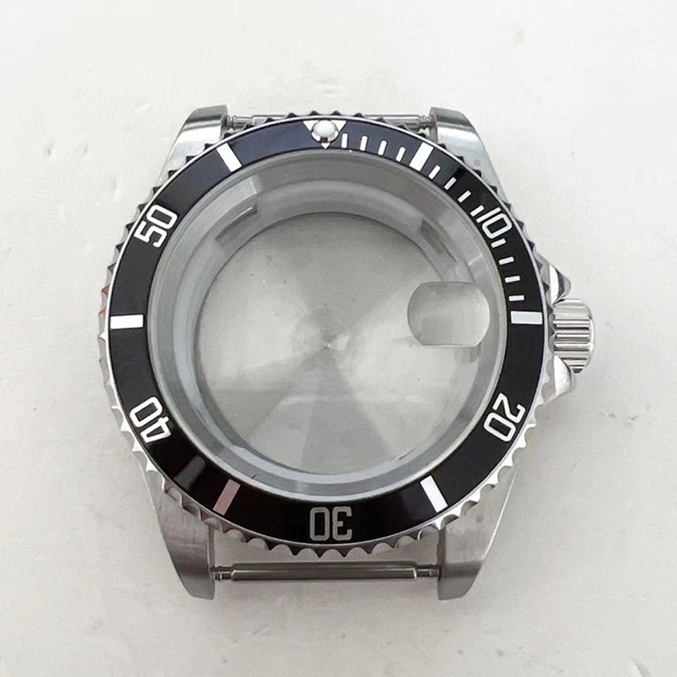40MM Stainless Steel Watch Case Aluminum Bezel For 8215/8200/8205/2813 ...