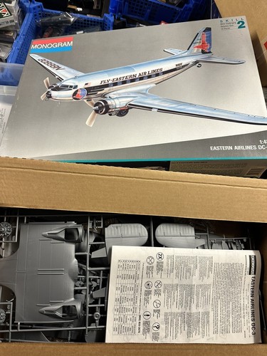 Monogram 5610 1:48 Scale Eastern Airlines DC-3 Plastic Model Kit | eBay UK