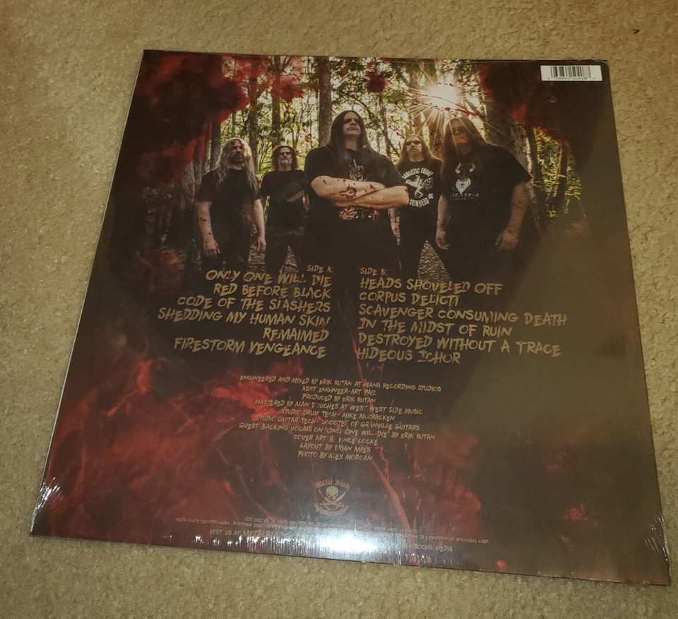 Cannibal Corpse Red Before Black clear Coke Bottle colored vinyl sealed ...