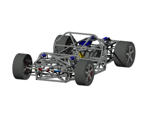 GT-40 Mid-Engine Chassis Suspension Billet Aluminum Uprights Blueprints ...