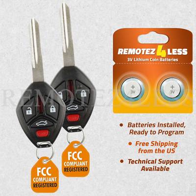 2 For 2006 2007 Mitsubishi Eclipse Keyless Entry Remote Car Key Fob | eBay