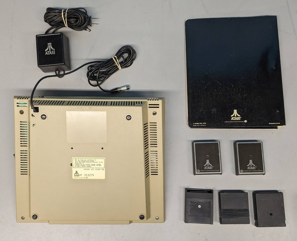 Atari 400 Personal Computer Console New Capacitors Carts Bundle ...