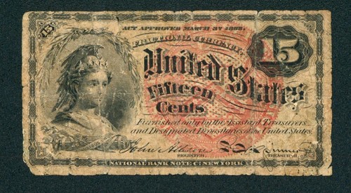 15¢ cents Fourth Issue Fractional Note ** PAPER CURRENCY AUCTIONS | eBay