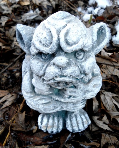 Gargoyle latex mold w plastic backup for easy casting plaster concrete ...