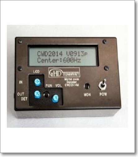 GHD Morse Code Reader Decoder CWD2014M | Universal | Flexible and Easy Mounting | Japan