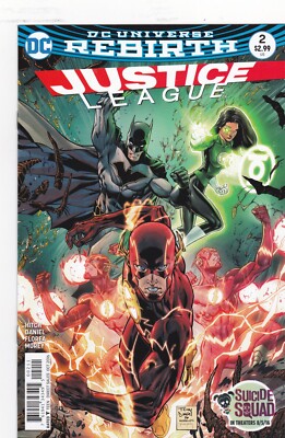 JUSTICE LEAGUE #2 DC REBIRTH / BRYAN HITCH / DANIEL / FLOREA / FLASH ...